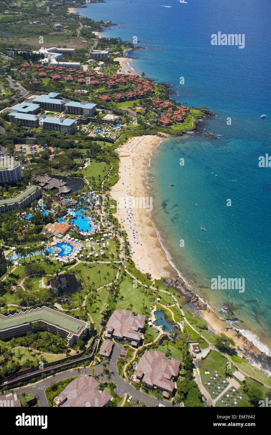 Wailea aerial hi-res stock photography and images - Alamy