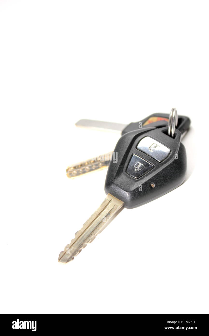 Closeup of car key with remote control Stock Photo - Alamy