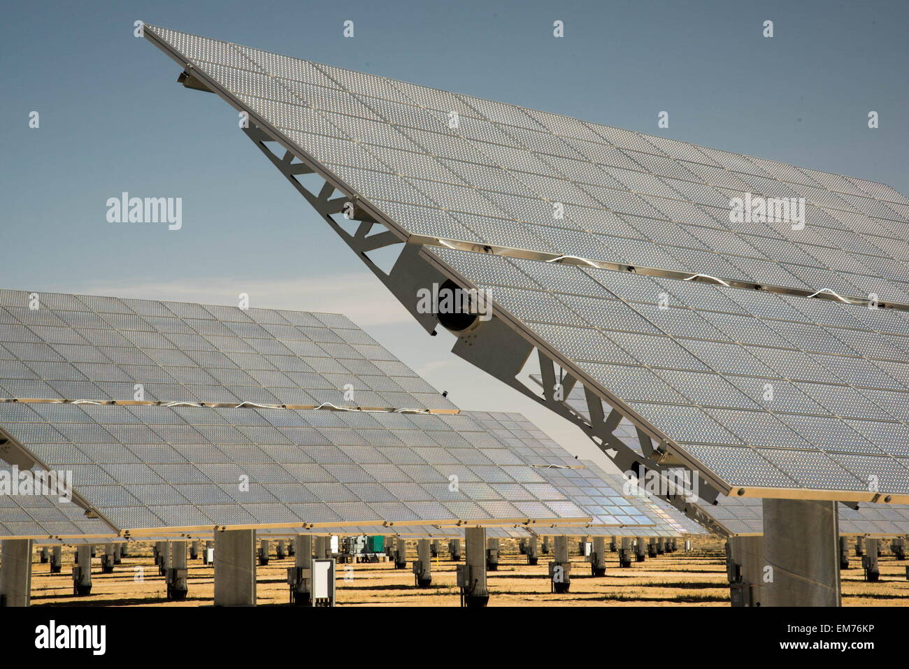 Borrego Springs, California, USA. 11th Apr, 2015. Solar panels at solar ...