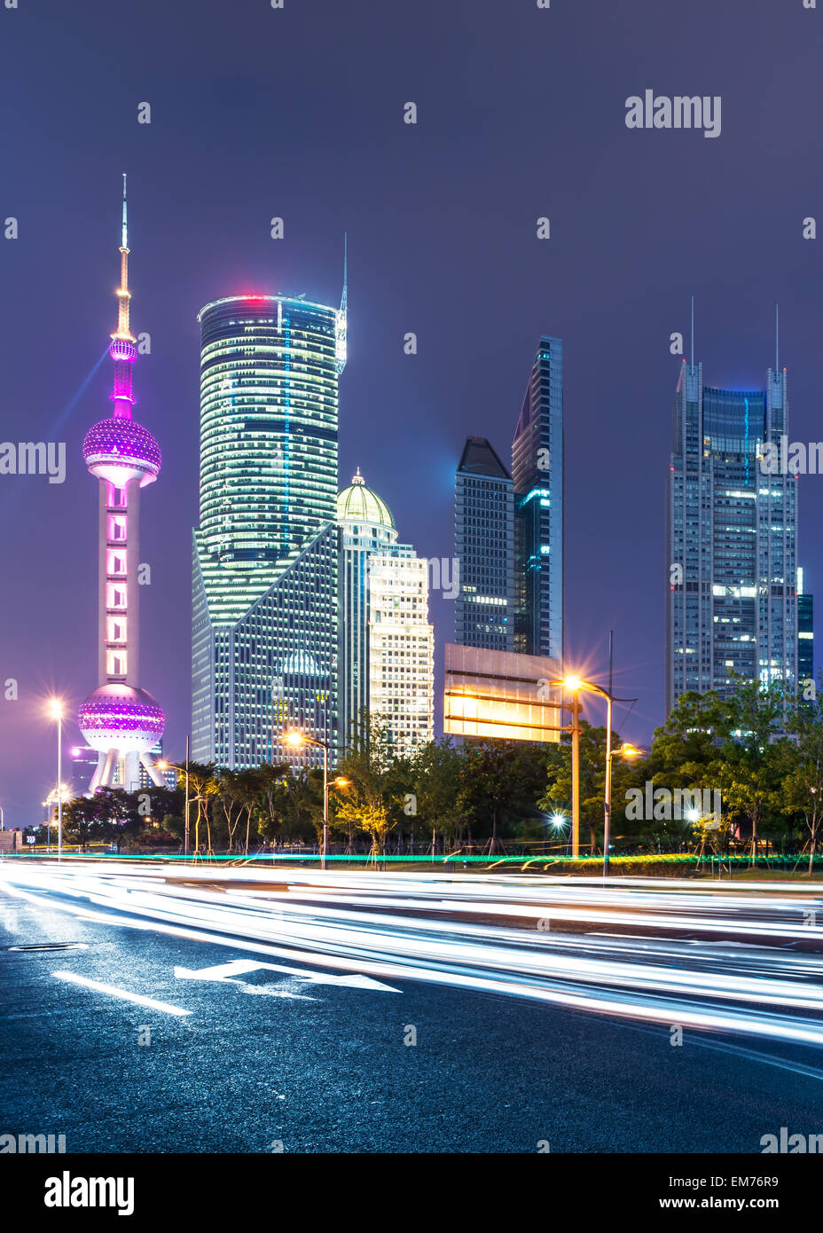 way to modern city in shanghai Stock Photo - Alamy