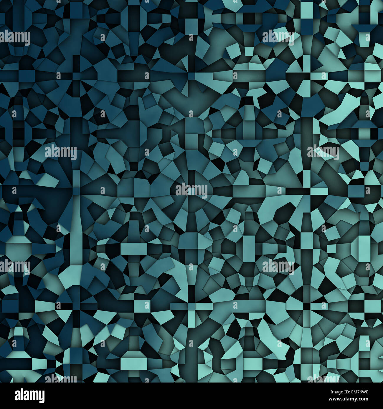 abstract fragmentation geometric in blue backdrop Stock Photo - Alamy