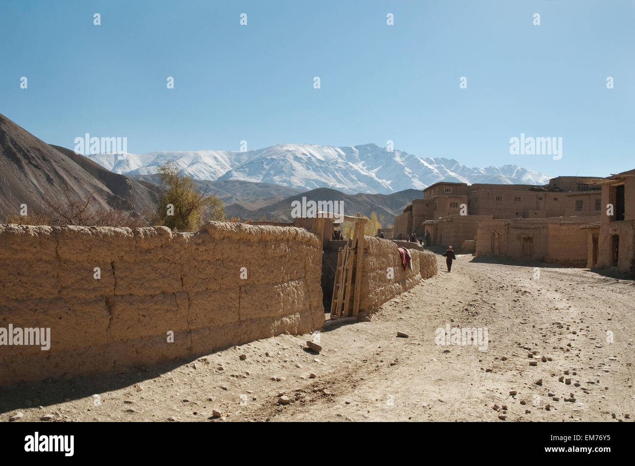 Mud Wall In Shekh Ali, Parwan Province, Afghanistan Stock Photo - Alamy