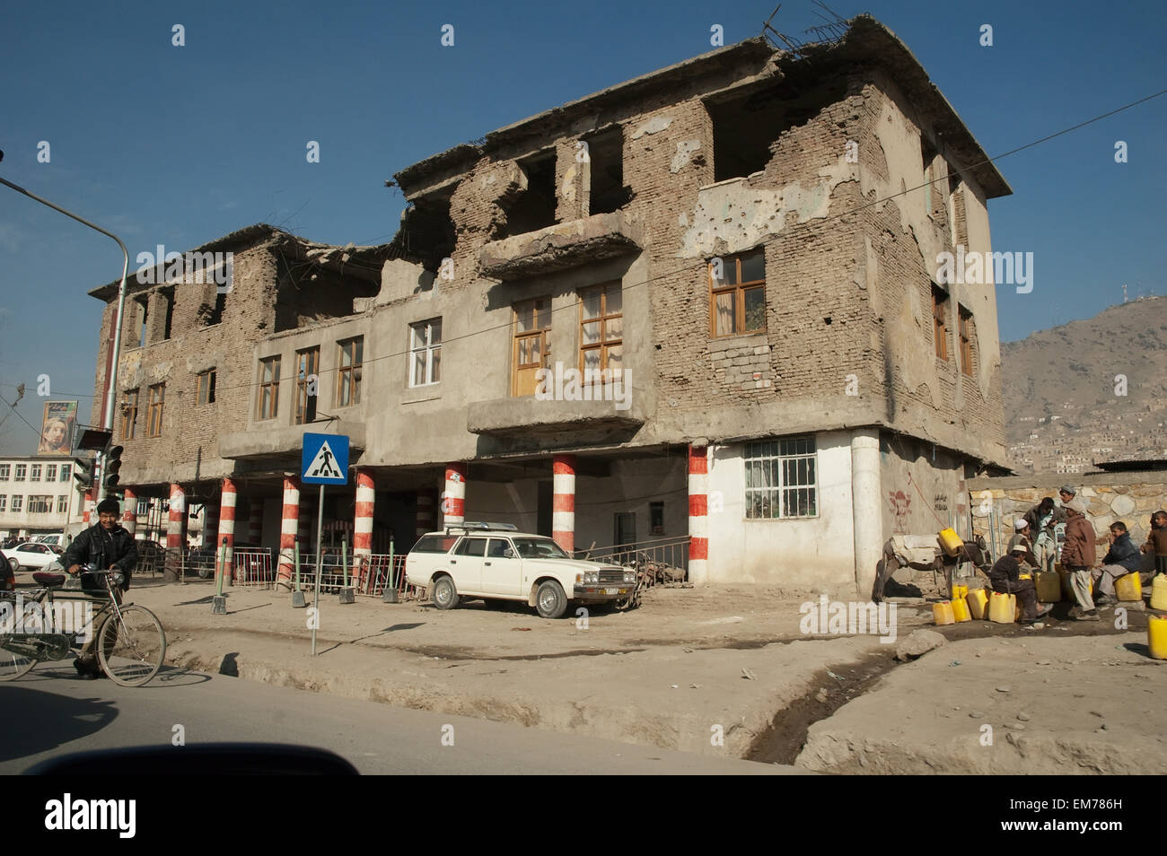 Albeit The Top Floor Of This Building In Kabul Has Been Destroyed By ...