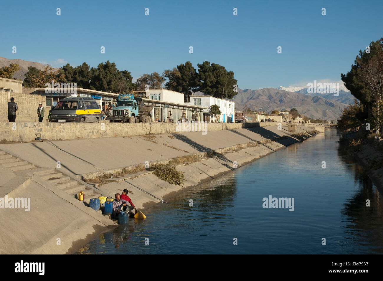 Canal In Charikar, Parwan Province, Afghanistan Stock Photo - Alamy