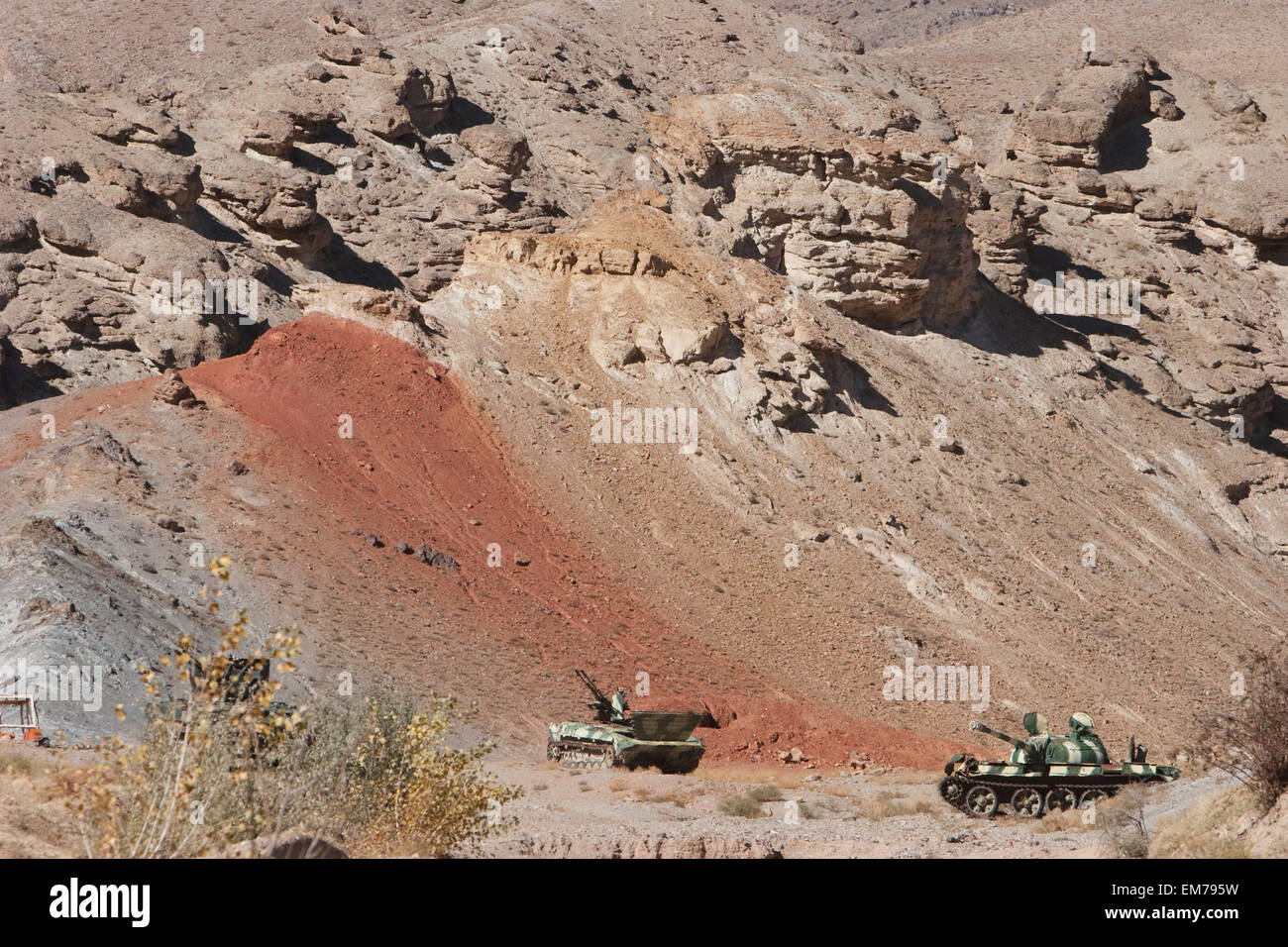 Abandoned Soviet Tanks In Shekh Ali, Parwan Province, Afghanistan Stock ...