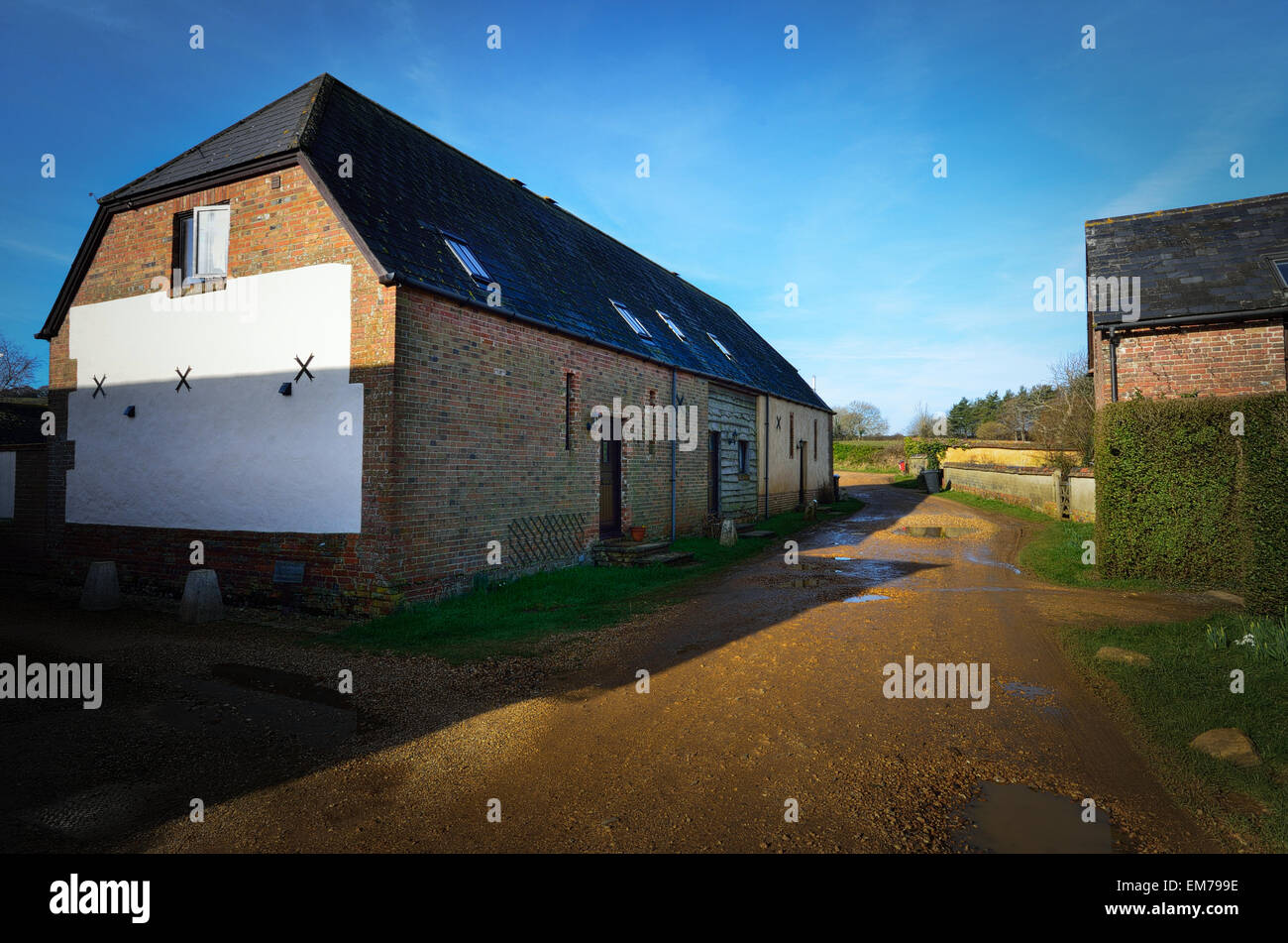 Cottages in Shitterton, Dorset Stock Photo - Alamy
