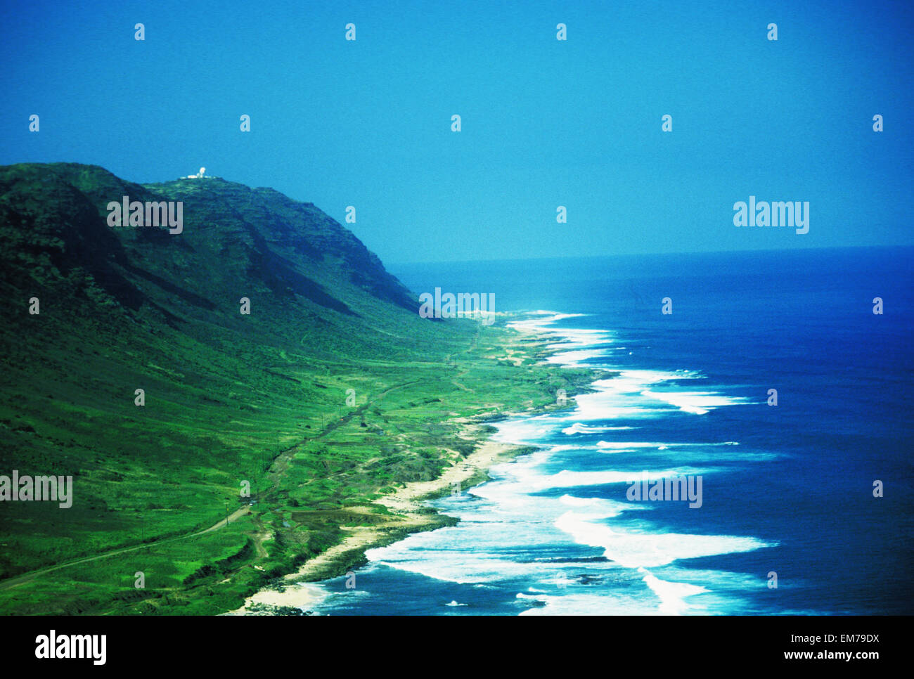 Hawaii, Oahu, Mokuleia, View Of Kaena Point Stock Photo - Alamy