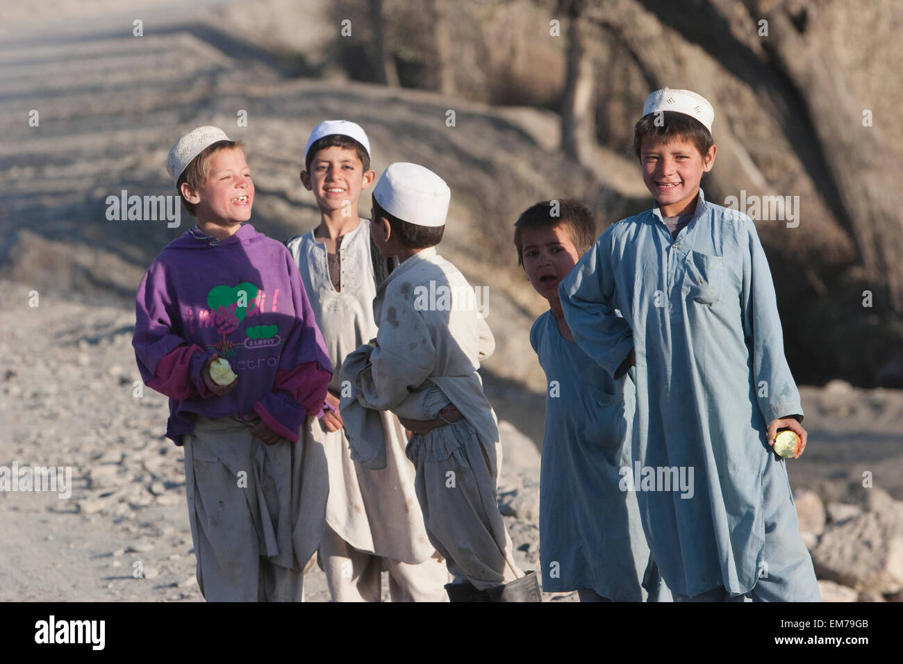Afghan Boys In Jalrez, Vardak Province, Afghanistan Stock Photo - Alamy