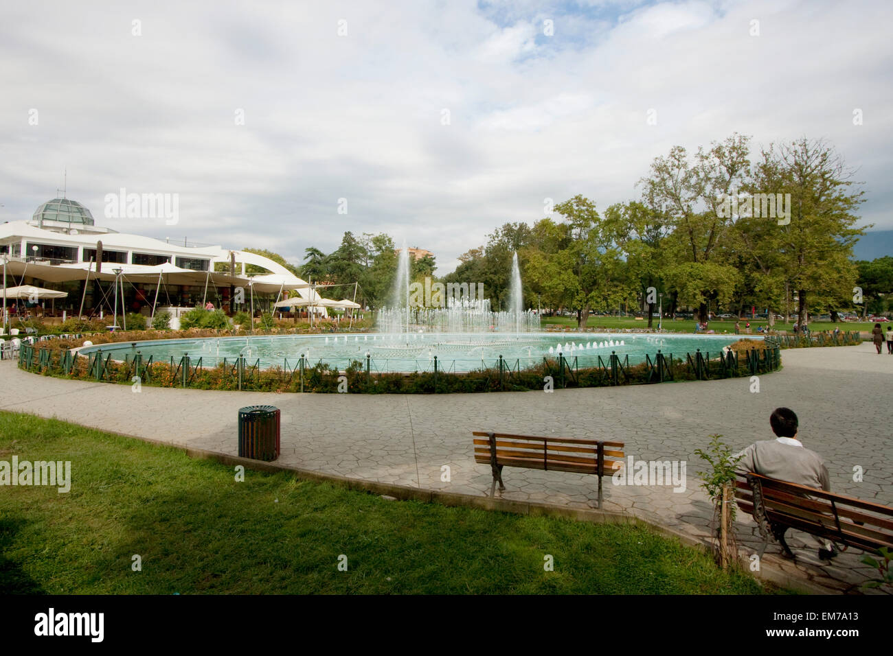 Fountain in the Tajvani (The Taiwan), Tirana, Albania Stock Photo - Alamy