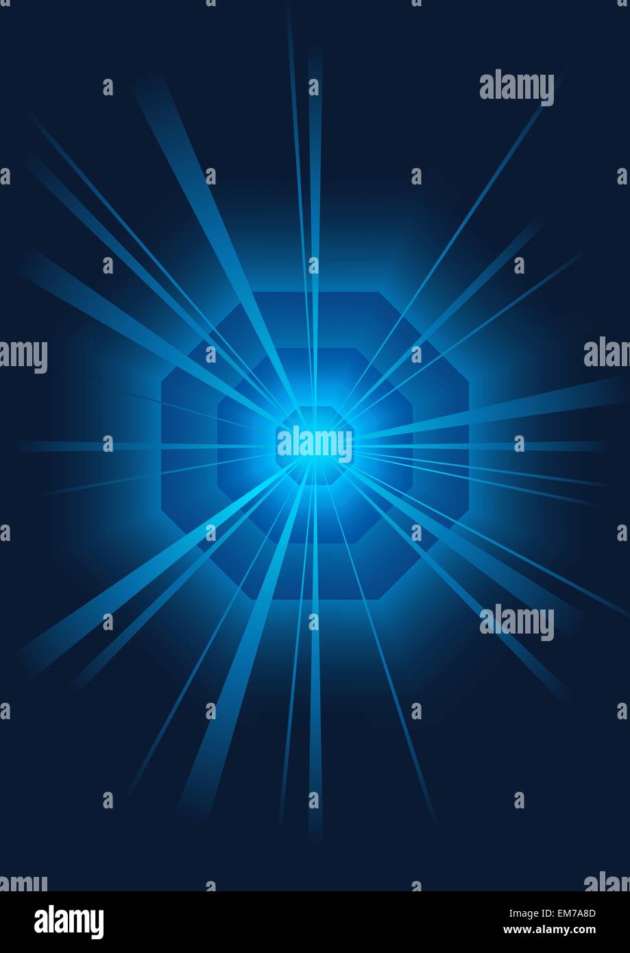 Blue octagon Stock Vector Images - Alamy