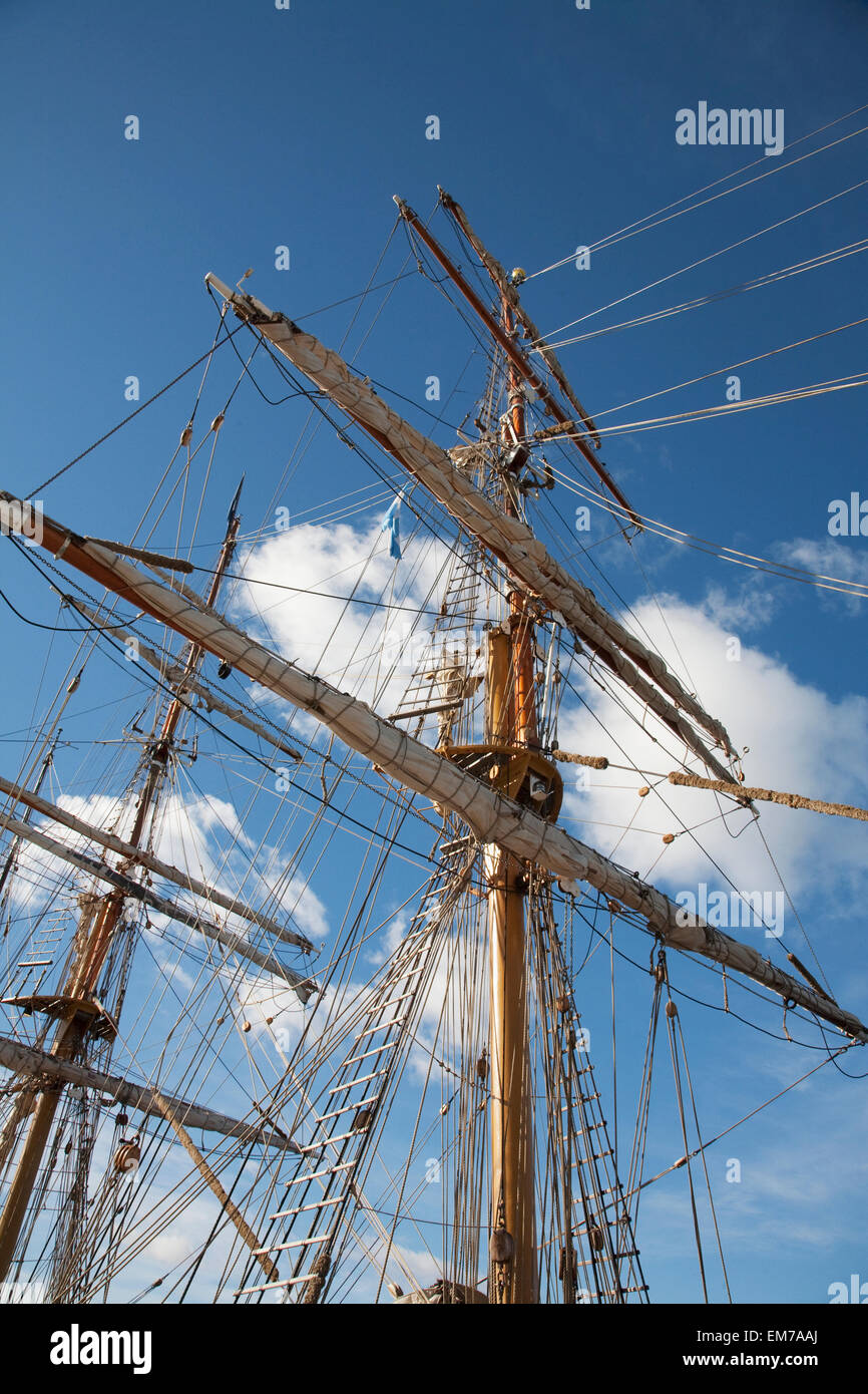 Barque 'Europa' in the harbor, Ushuaia, Argentine Patagonia, Tierra del ...