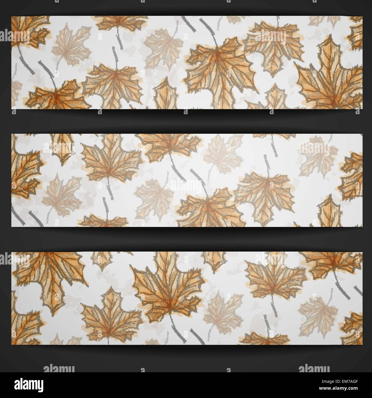 Hand Drawn Autumn Background Stock Vector Image & Art - Alamy