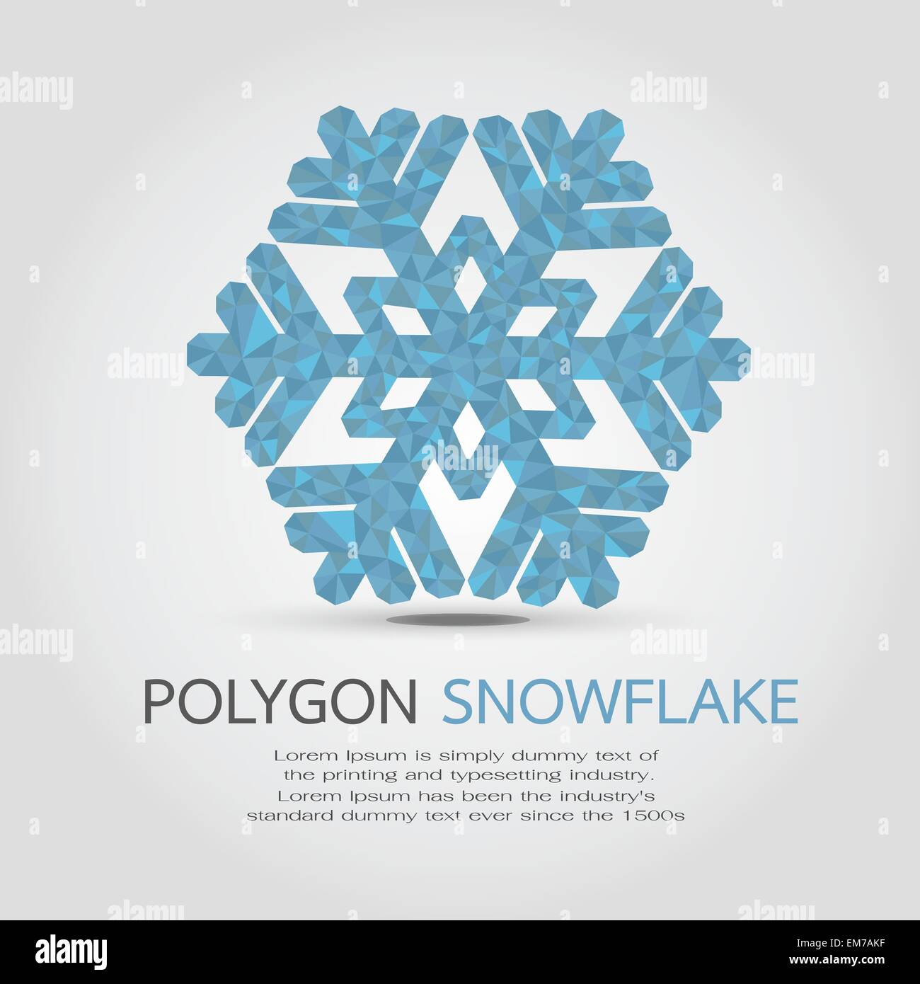 Polygon Snowflake , eps10 vector format Stock Vector Image & Art - Alamy