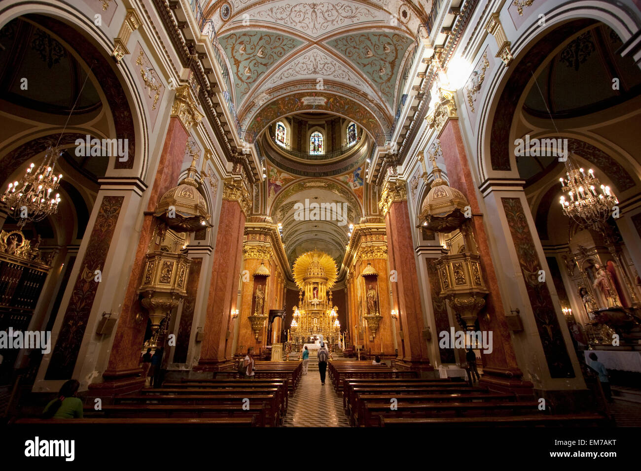 Main Altarpiece Of The Basilica Cathedral, Salta, Salta, Argentina ...