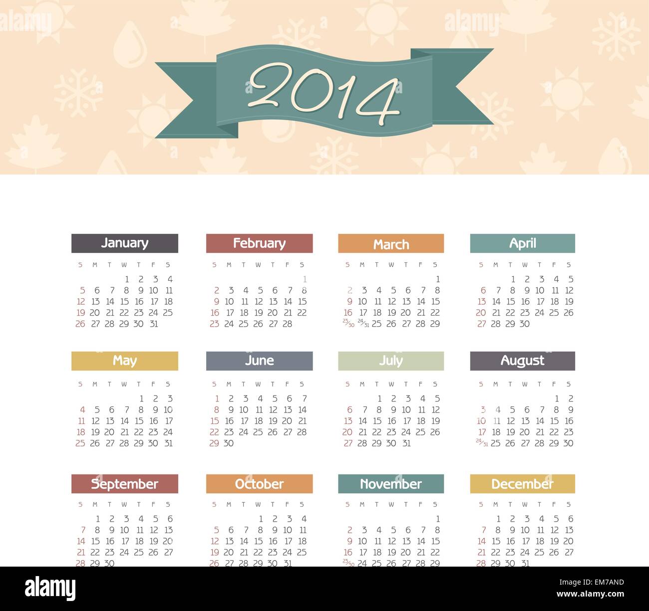 Calendar year without hi-res stock photography and images - Alamy