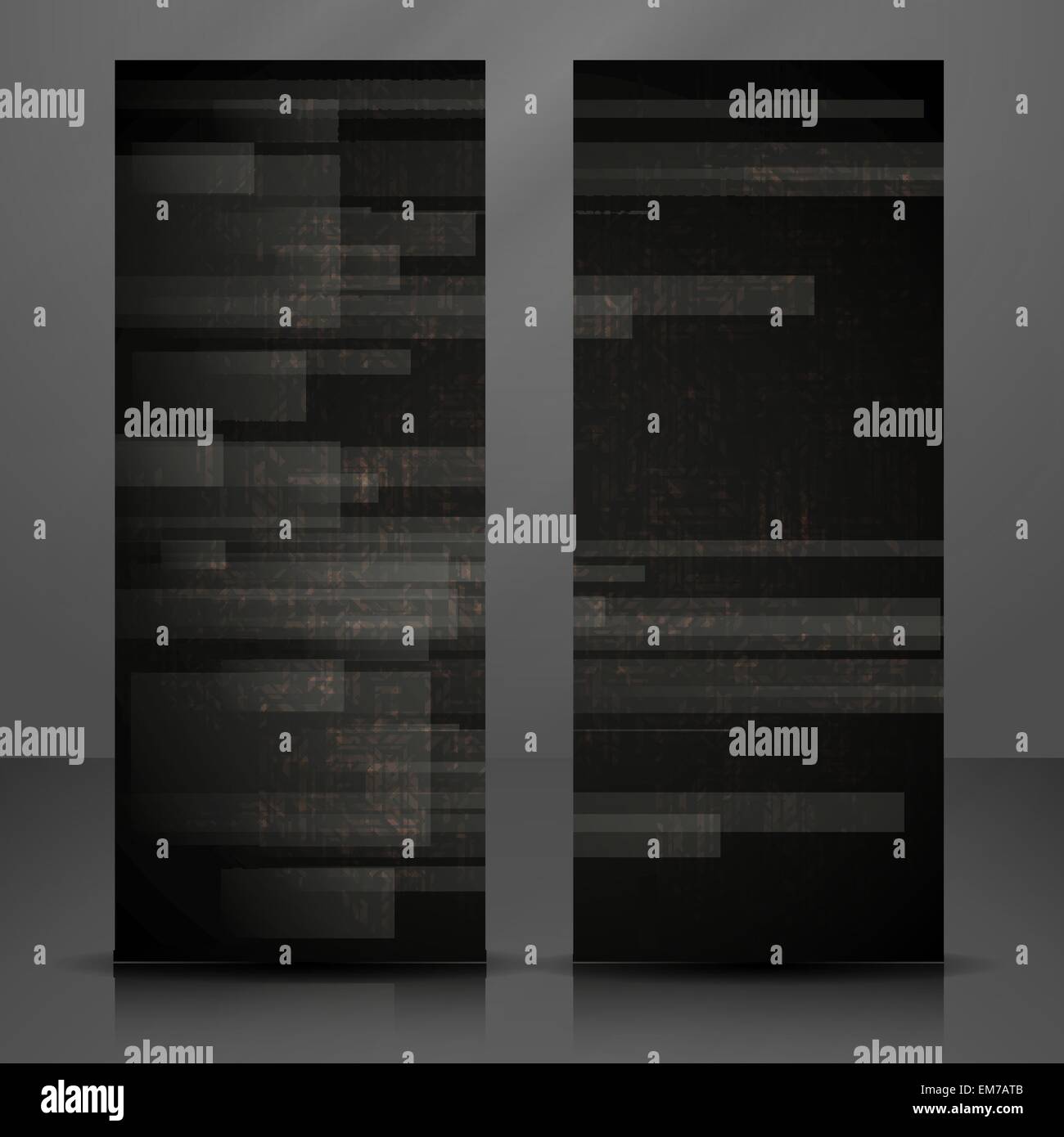 Decorative black shapes Stock Vector Images - Alamy