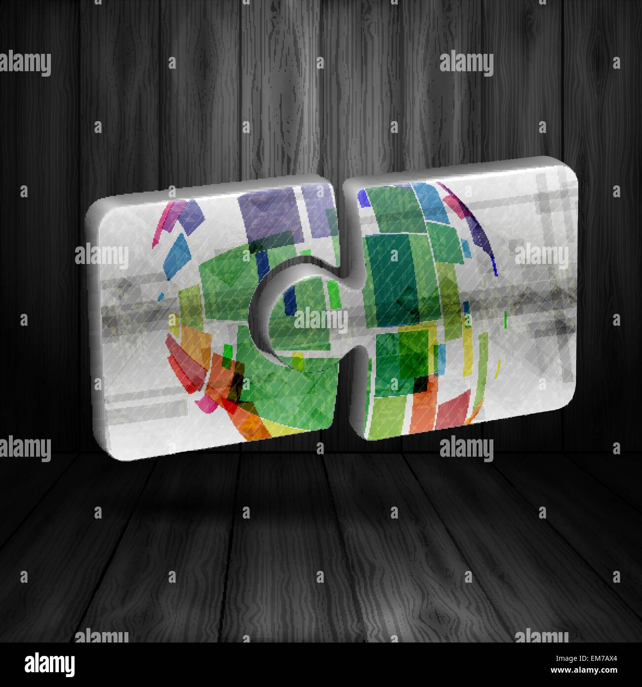 Modern Puzzle Template Stock Vector Image & Art - Alamy