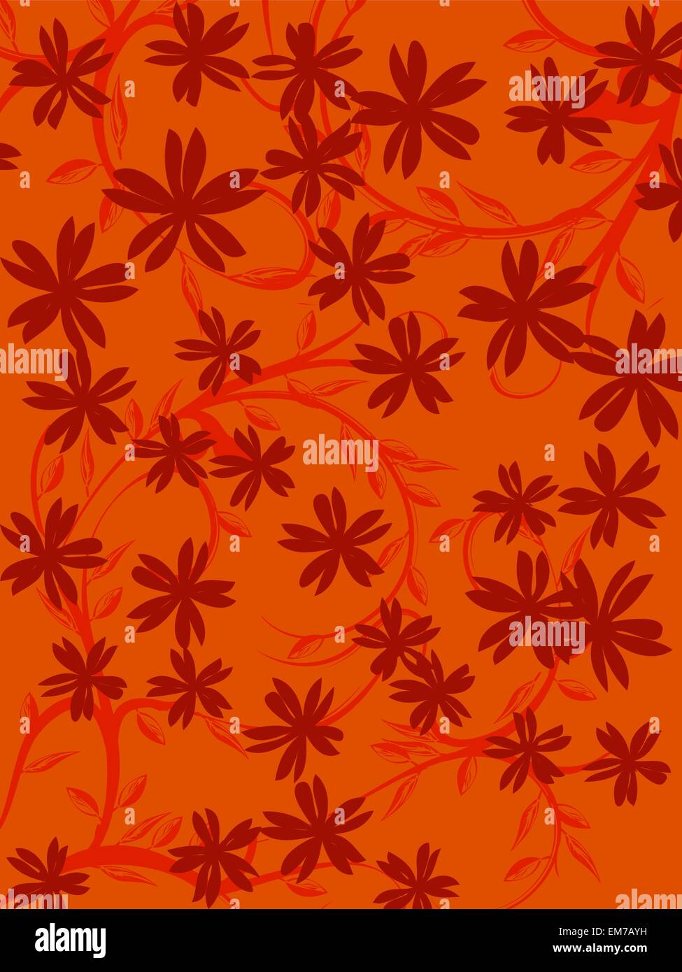 Art nouveau floral design Stock Vector Images - Alamy