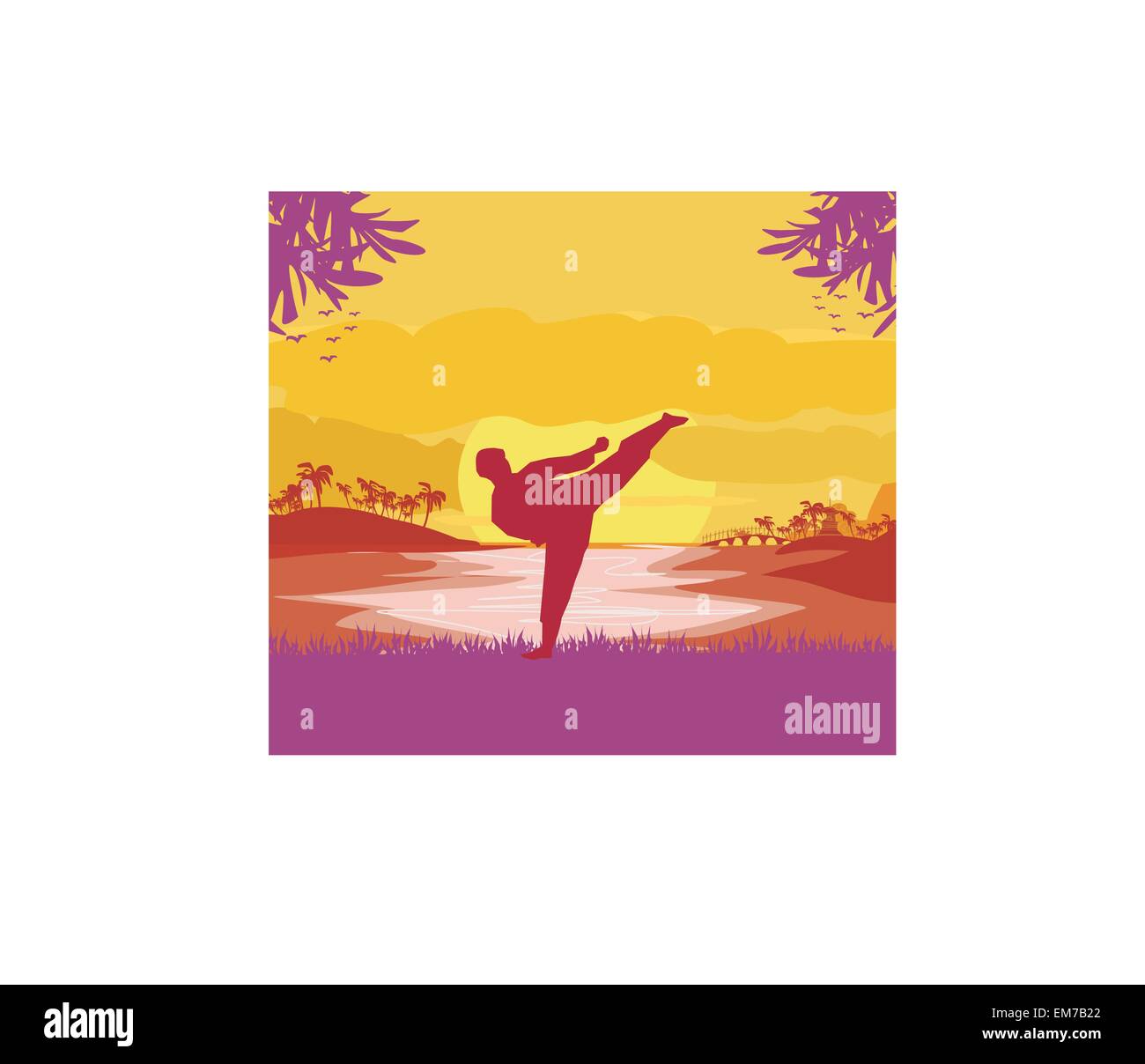 Karate shadow hi-res stock photography and images - Alamy