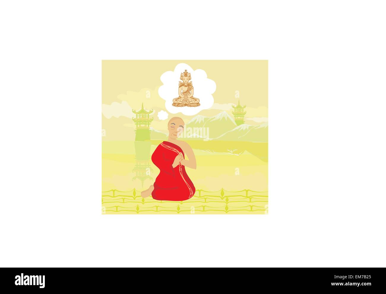 Art monk Cut Out Stock Images & Pictures - Alamy