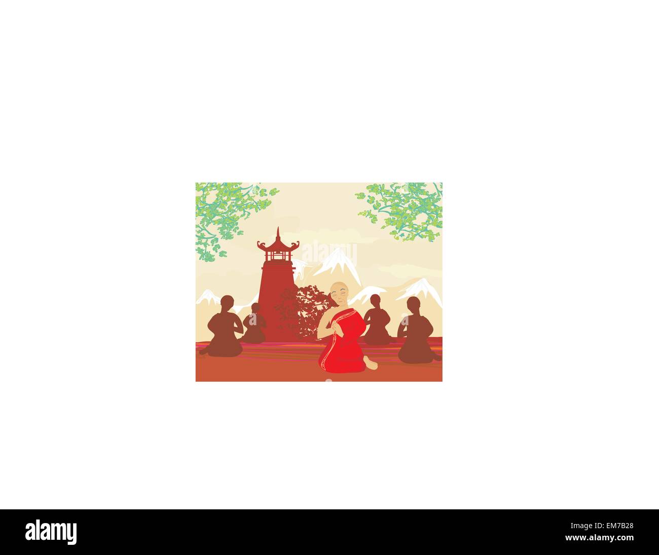 Wisdom prayer Stock Vector Images - Alamy