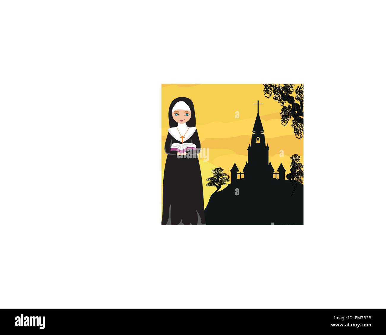 Christian prayer woman praying Cut Out Stock Images & Pictures - Alamy