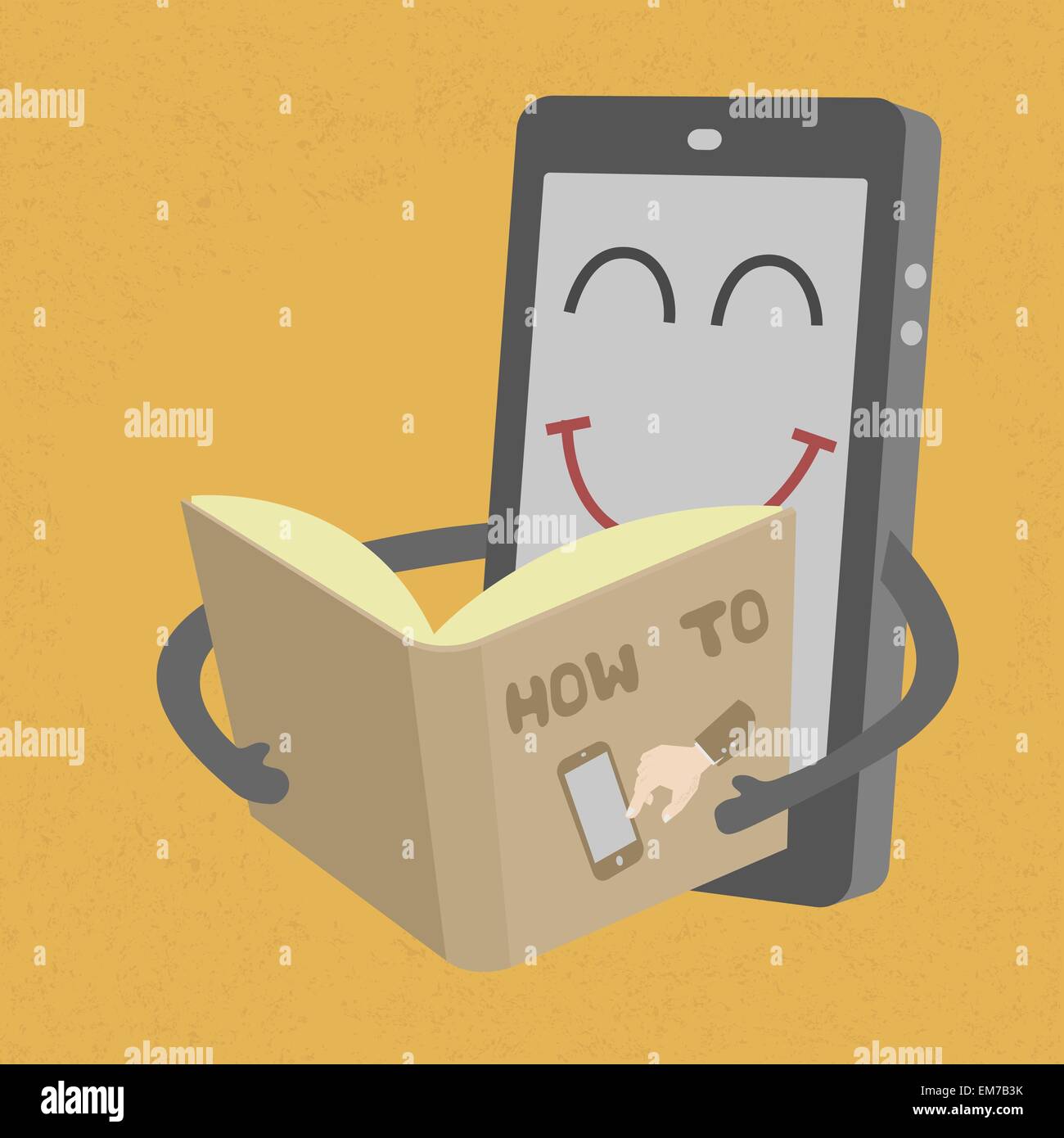 Smartphone read book , eps10 vector format Stock Vector Image & Art - Alamy