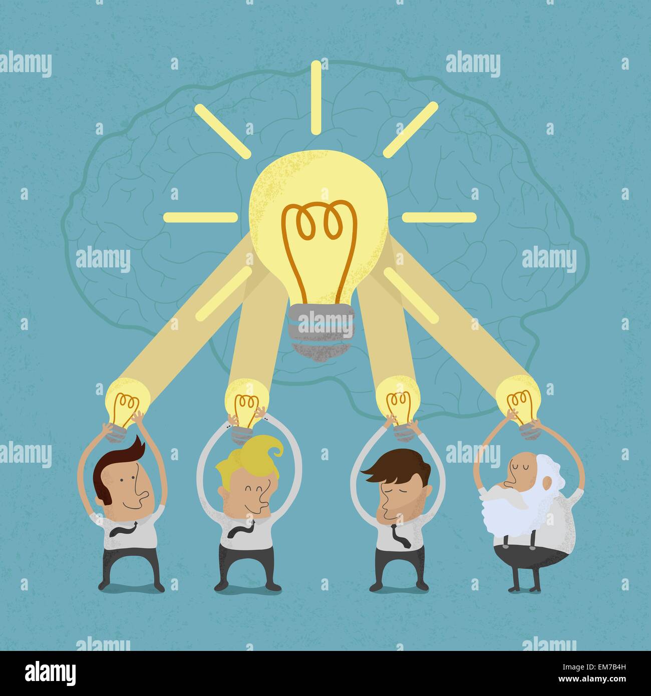 Business man brainstorming , eps10 vector format Stock Vector Image ...