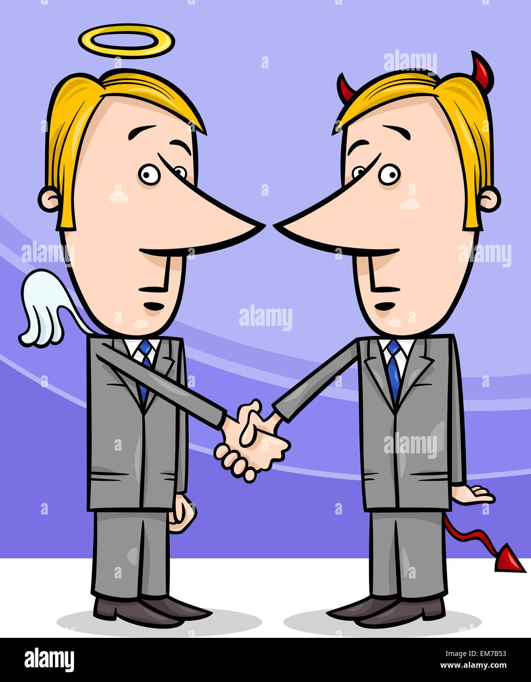 Devil angel cartoon character Stock Vector Images - Alamy