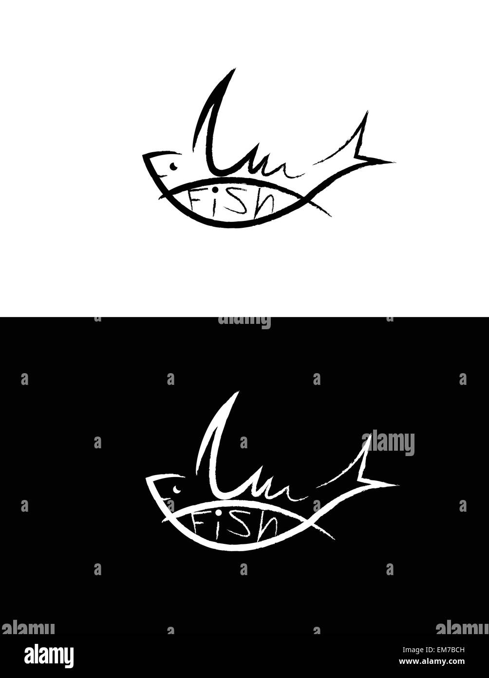 set of fish sign Stock Vector Image & Art - Alamy