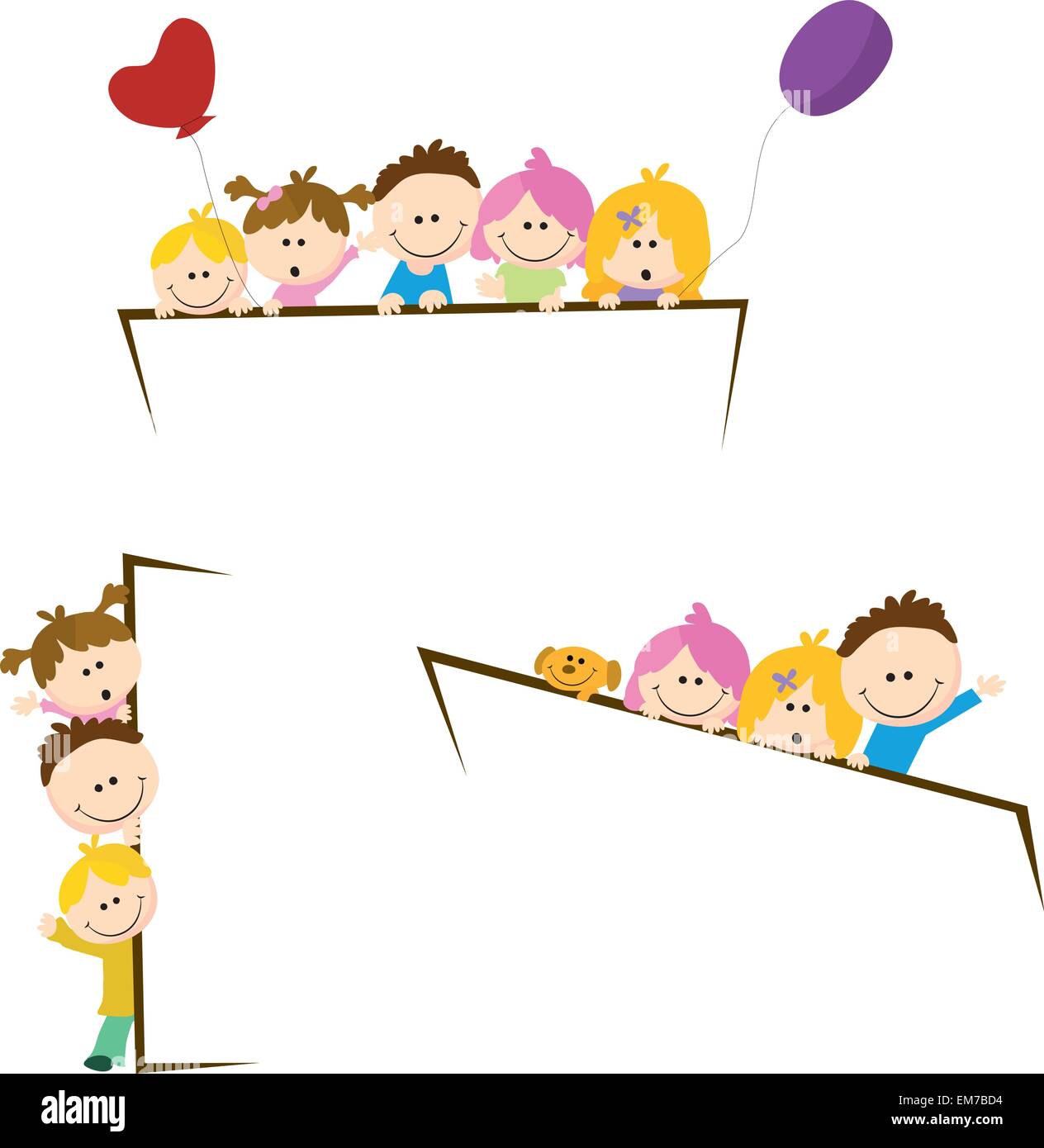 Cartoon kids hi-res stock photography and images - Alamy