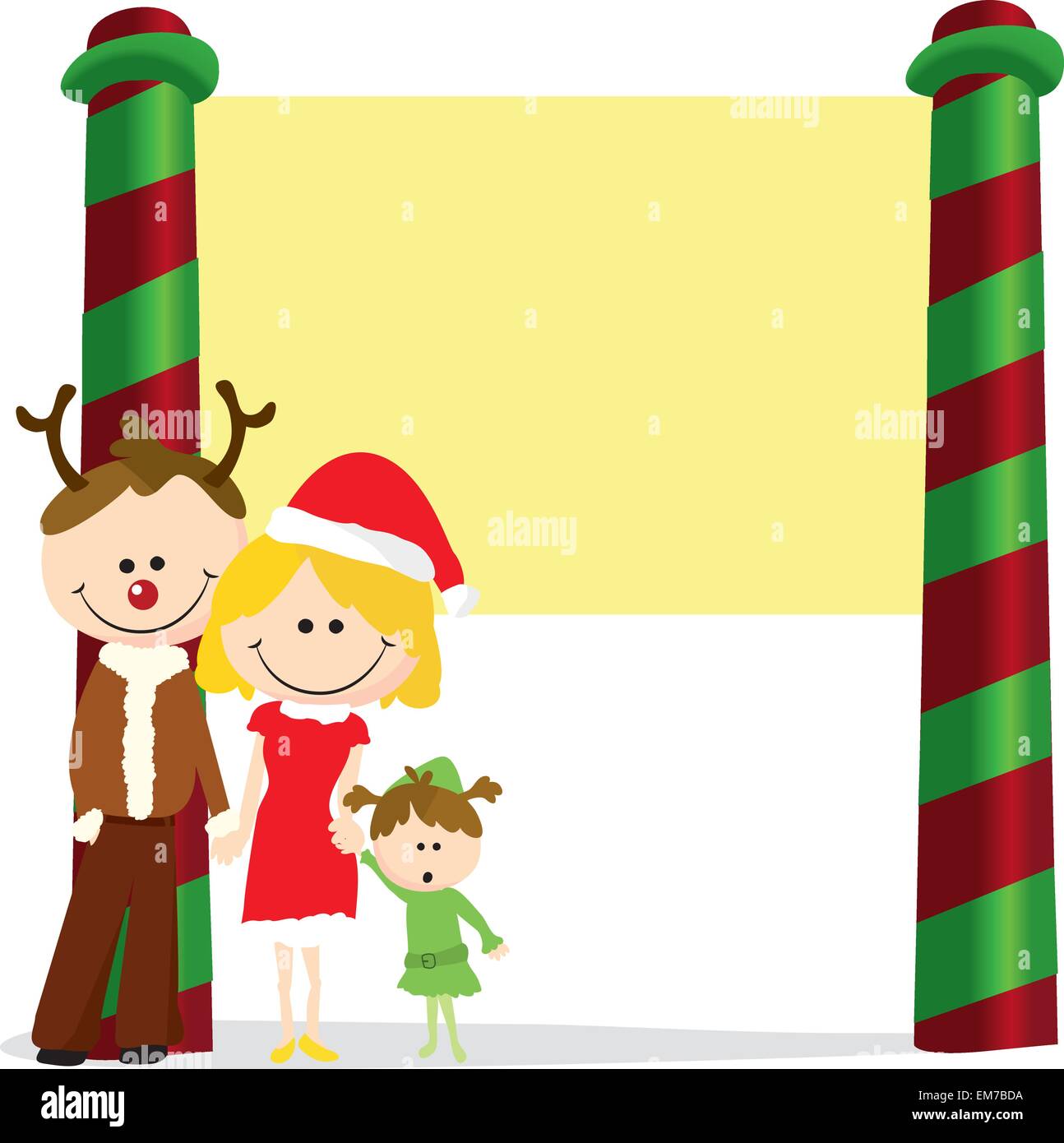 Cute simple family cartoons five hi-res stock photography and images ...