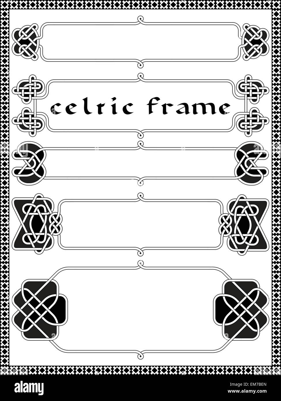 Frame in Celtic style Stock Vector Image & Art - Alamy