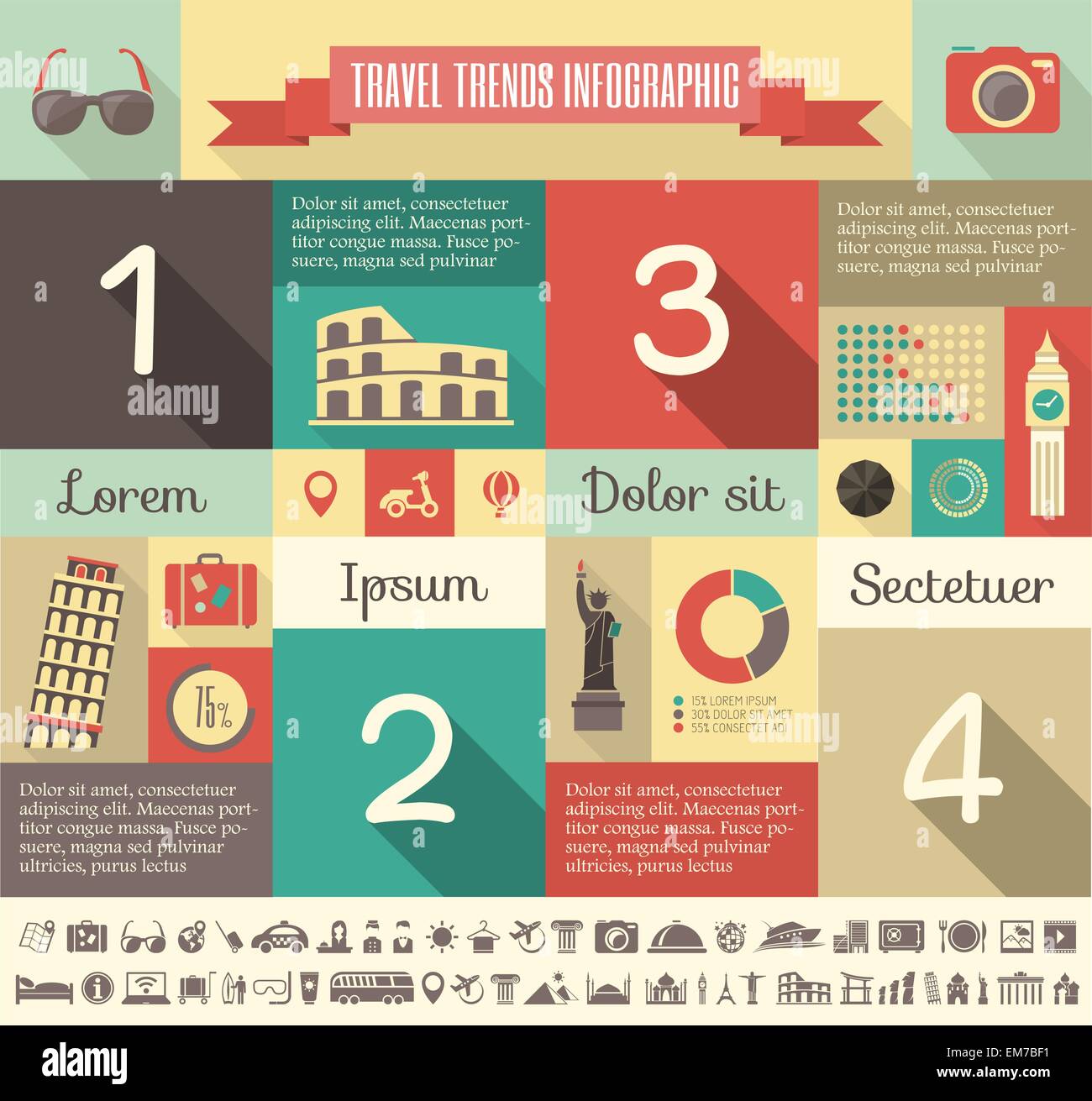 Travel Infographic Template Stock Vector Image & Art - Alamy