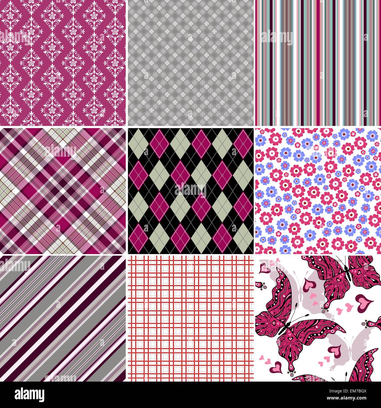 Colorful patterns Stock Vector Images - Alamy
