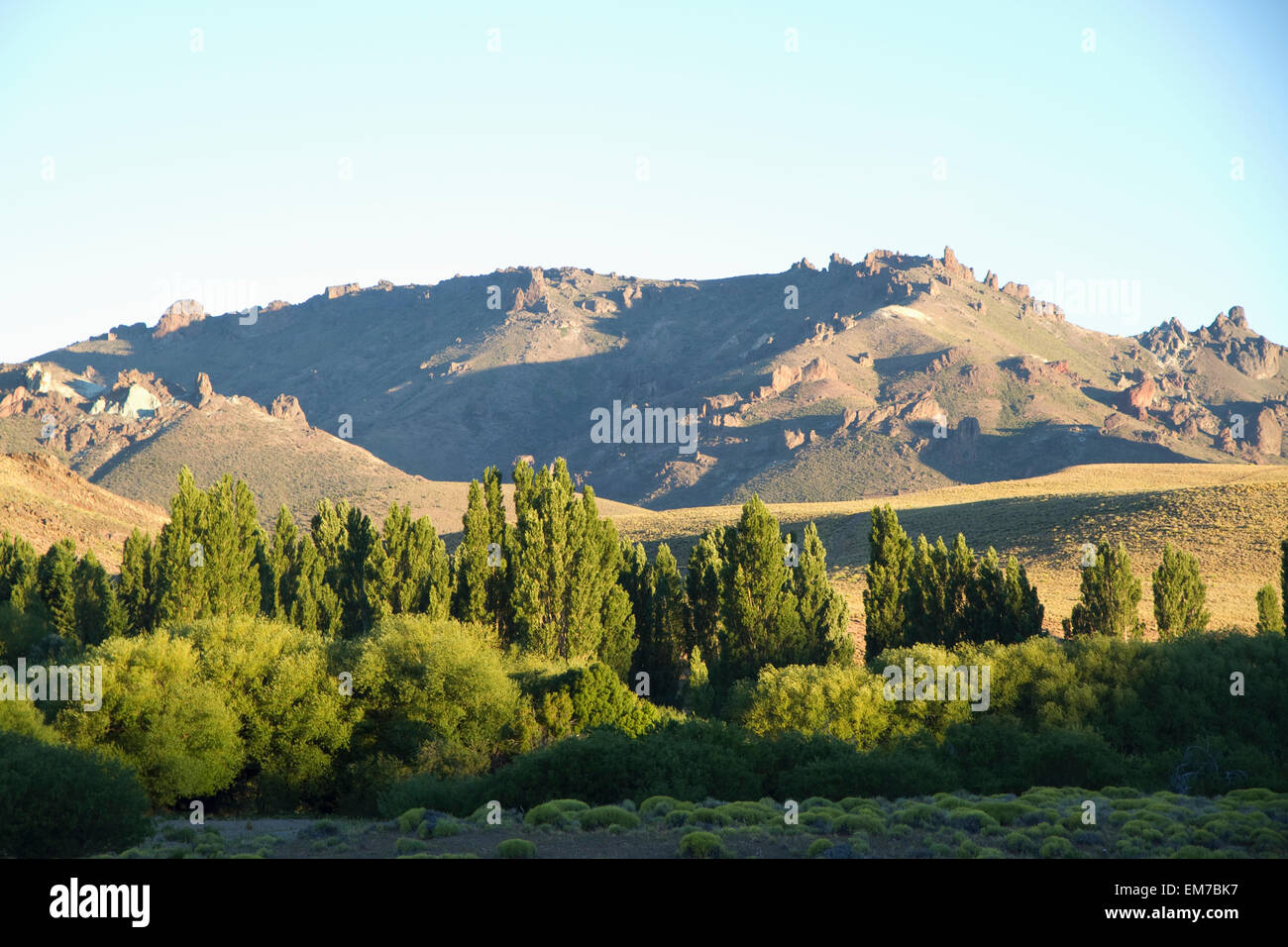 Valle Encantado by the Limay River, Rio Negro, Argentina Stock Photo ...