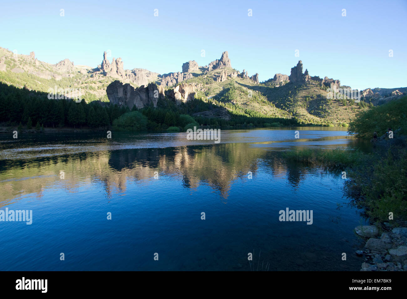 Limay River in Valle Encantado, Rio Negro, Argentina Stock Photo - Alamy
