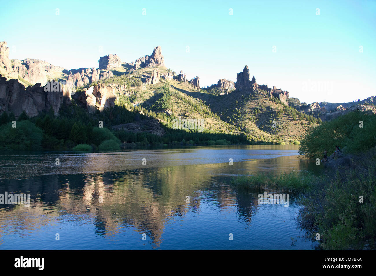 Limay River in Valle Encantado, Rio Negro, Argentina Stock Photo - Alamy