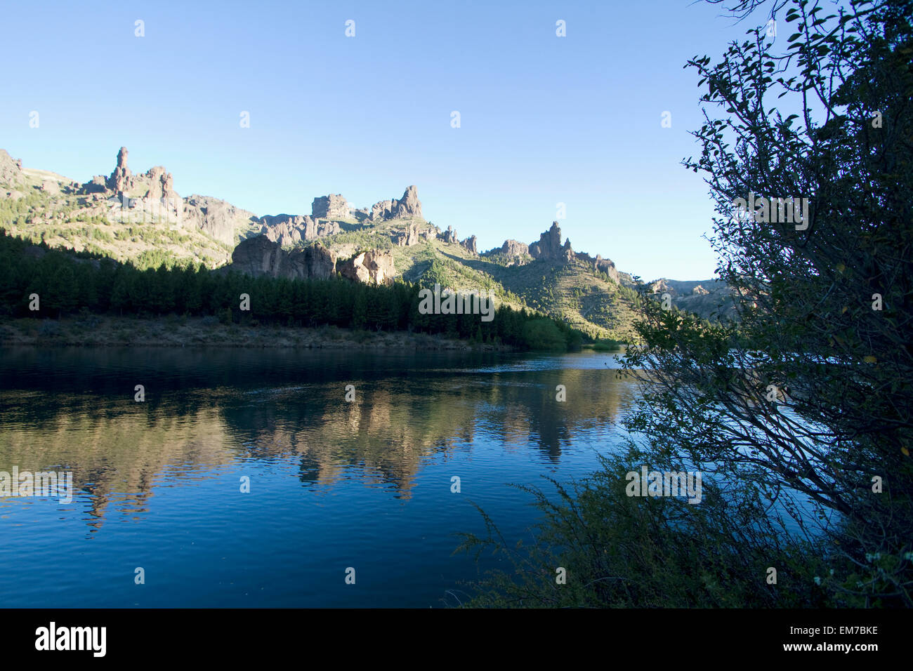 Limay River in Valle Encantado, Rio Negro, Argentina Stock Photo - Alamy