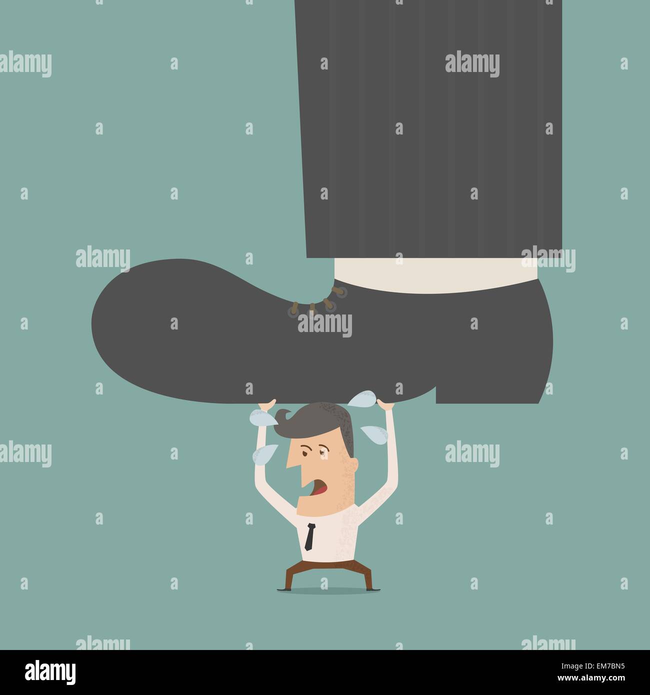 Oppressed worker Stock Vector Images - Alamy