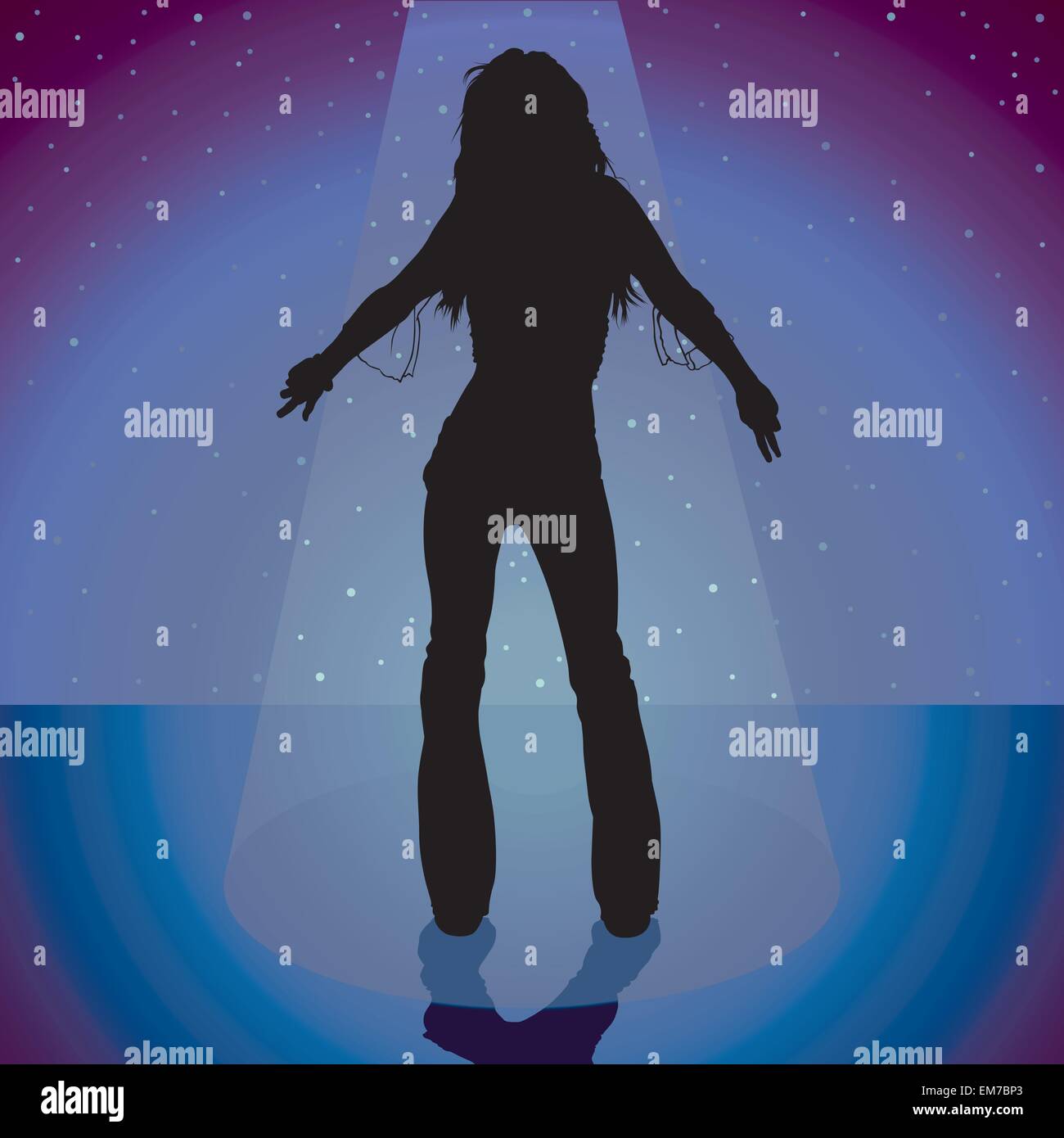 Showgirl stage Stock Vector Images - Alamy