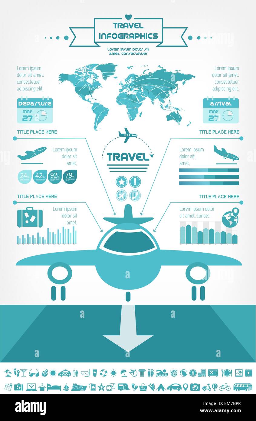 Travel Infographic Template Stock Vector Image & Art - Alamy