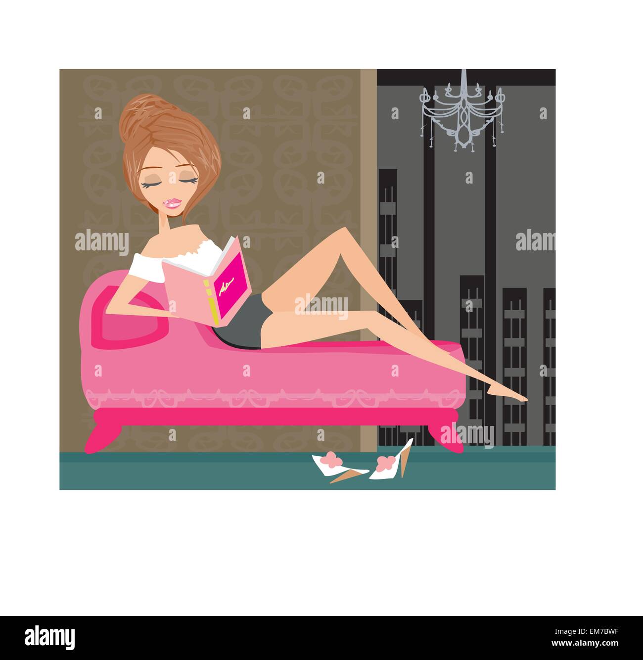 Household relax Stock Vector Images - Alamy