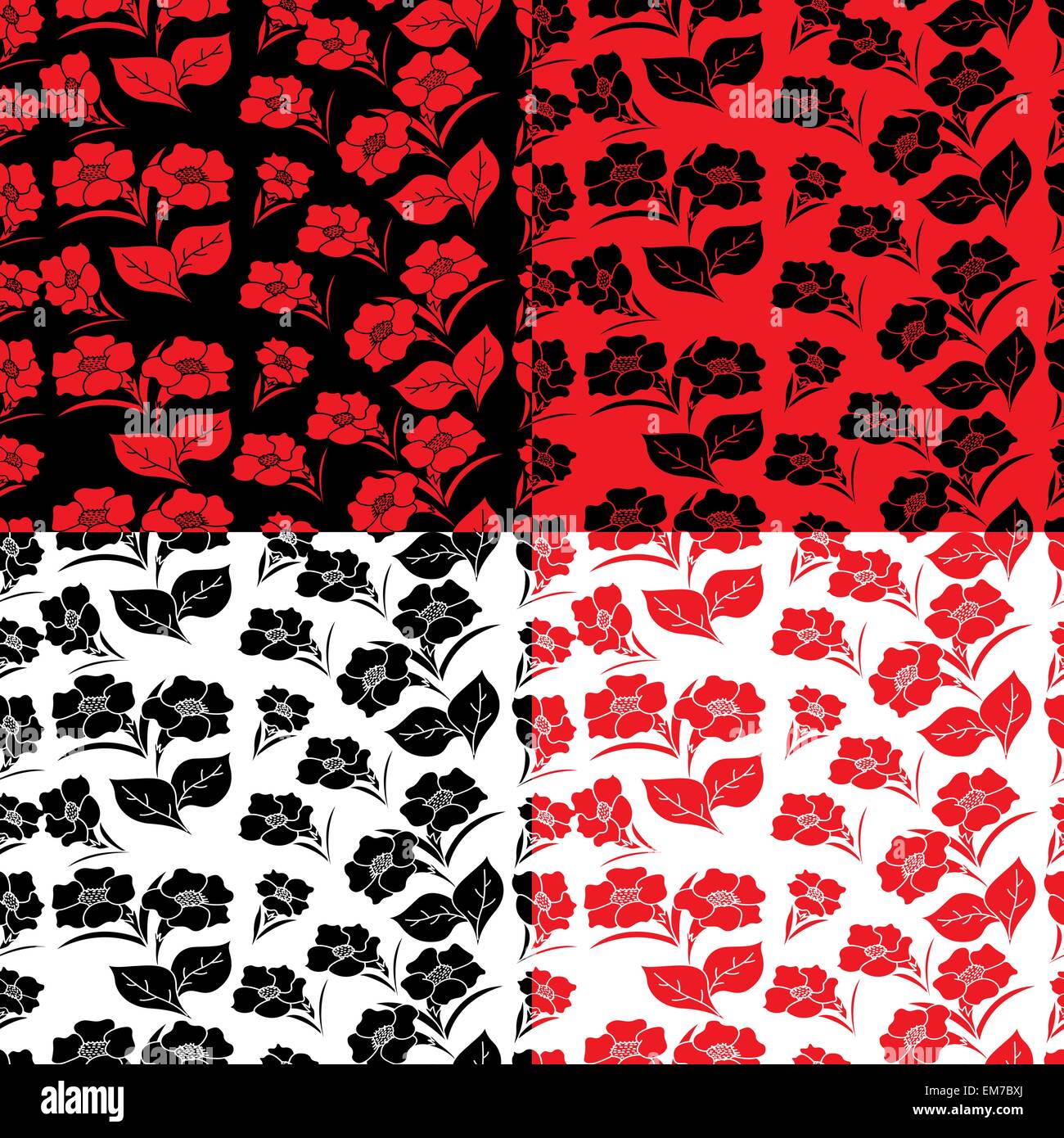 Seamless floral patterns hi-res stock photography and images - Alamy