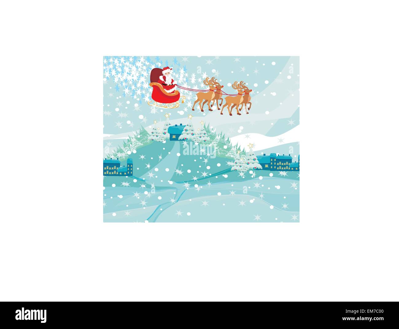 Santa claus sleigh city hi-res stock photography and images - Alamy