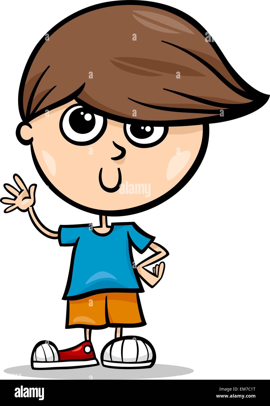 cute little boy cartoon illustration Stock Vector Image & Art - Alamy