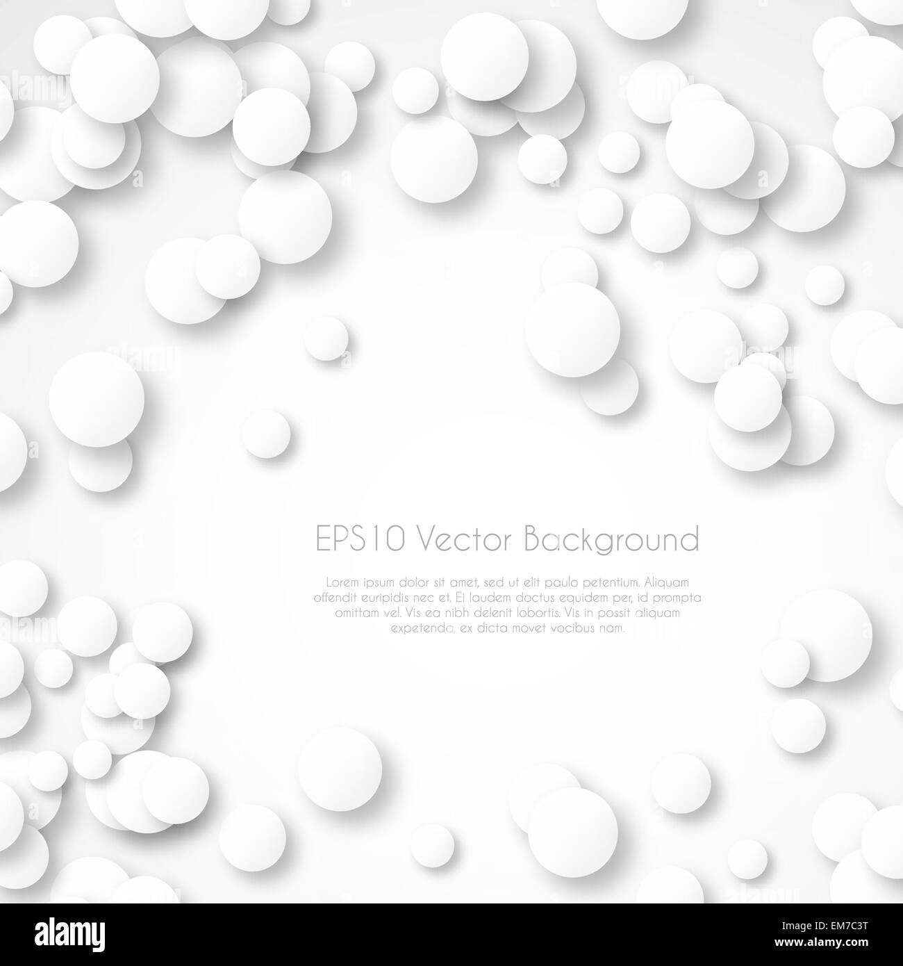 abstract circle background with drop shadows Stock Vector Image & Art ...