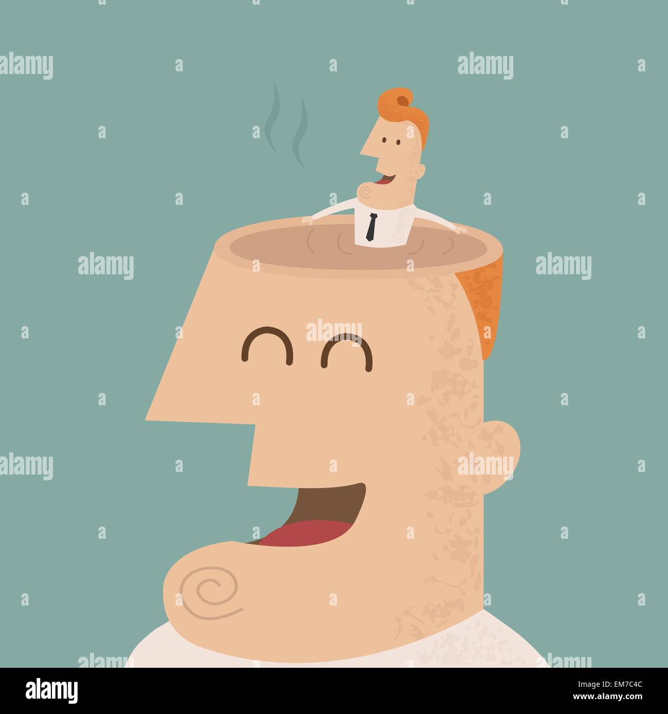 Business office man thinking Stock Vector Images - Alamy