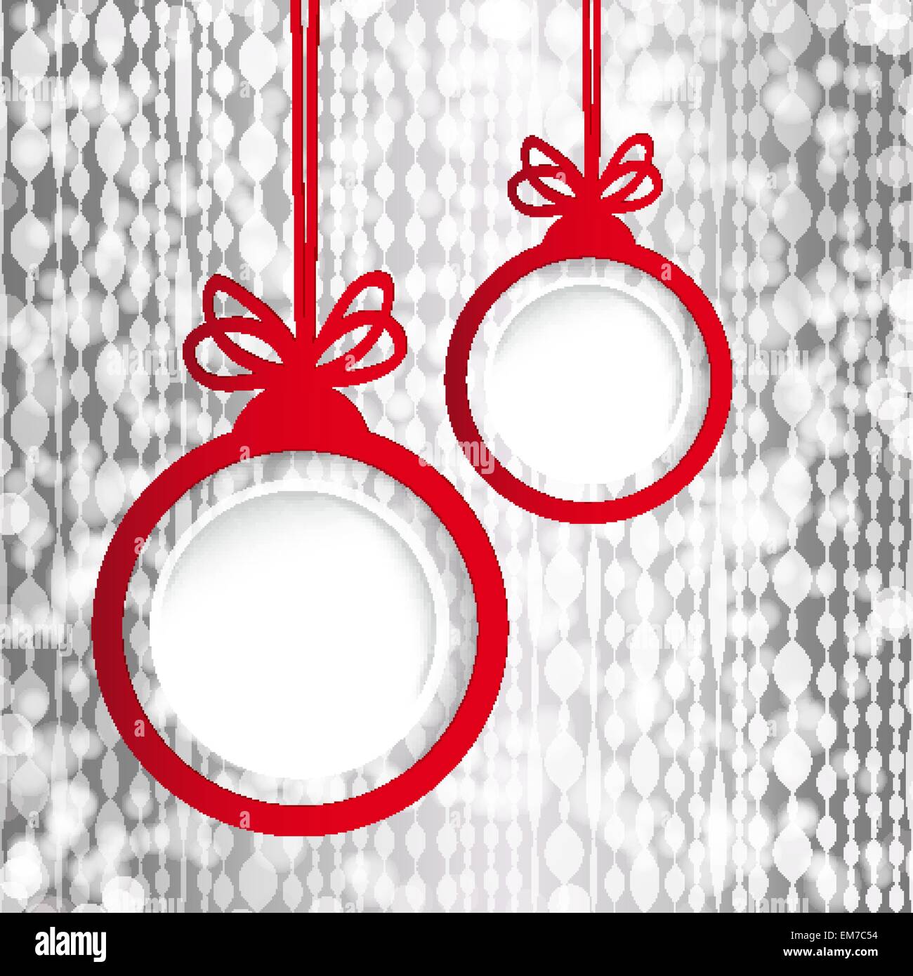 Empty paper christmas ornament Stock Vector Images - Alamy