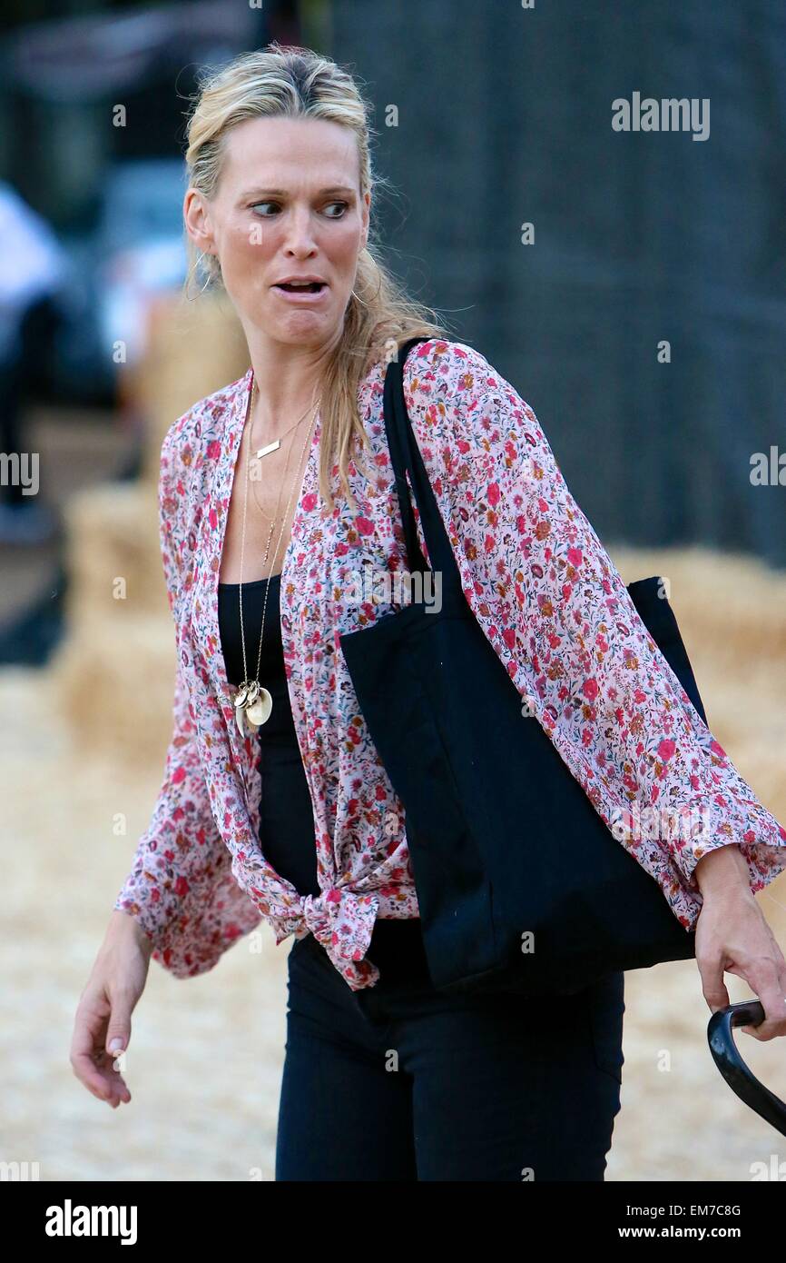 Molly Sims and husband Scott Stuber take their son, Brooks to Mr. Bones ...